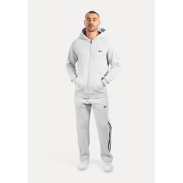 Smilodox Zip Hoodie Yasin in Grau Melange | Gr.: S