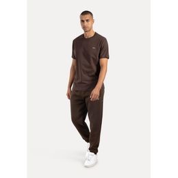 Smilodox T-Shirt Ilyas in Braun | Gr.: S