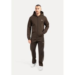 Smilodox Zip Hoodie Yasin in Braun | Gr.: S