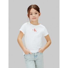 Calvin Klein Jeans M&auml;dchen T-Shirt &raquo;MICRO MONOGRAM TOP&laquo; Regular fit f&uuml;r Kinder 10 (140)