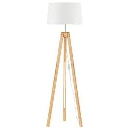 NOVA LUCE Stehlampe "LE ROY", braun, 1, &Oslash; 50cm H: 145cm, 1 Stk., Leuchten, Stehlampe