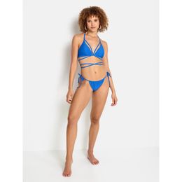 Lscn By Lascana Damen LSCN by LASCANA Bikini-Hose &raquo;Gina&laquo; vorne und hinten zu regulieren blau 44, N-Gr