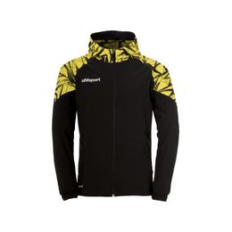 Uhlsport Kapuzenjacke GOAL 25 EVO WOVEN HOOD JACKET in schwarz/limonengelb | Gr.: S