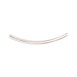Steel_Art Layering Halskette Linea 5 bicolor in silberfarben poliert | Gr.: 45 cm