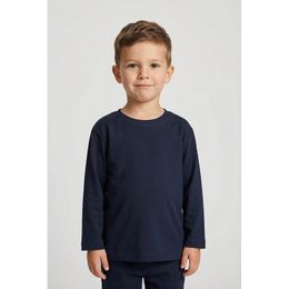 name it Jungen Langarmshirt &raquo;NMMVOBBO LS NREG TOP NOOS&laquo; in Basic-Form blau 104