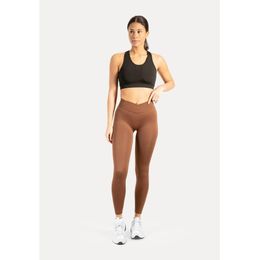 Smilodox Leggings Silvia Scrunch in Braun | Gr.: L