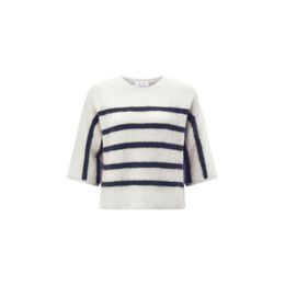 Rich & Royal Rich & Royal Strickpullover in ecru marine - 0002 | Gr.: S