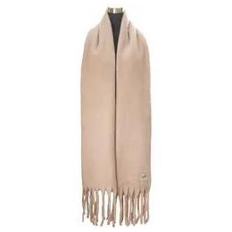 XXL-Schal Chillouts "Govinda Scarf", Damen, beige, Feinstrick, Kunstfaser, unifarben, Modet&uuml;cher, mit eleganten Fransen