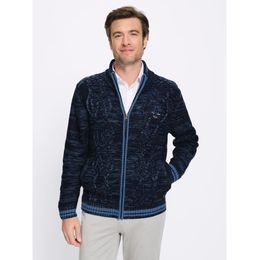 WITT WEIDEN Strickjacke in marine-mittelblau-meliert | Gr.: 50