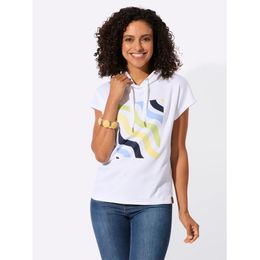 WITT WEIDEN Kapuzen-Shirt in wei&szlig; | Gr.: 44