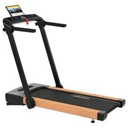Laufband Christopeit Sport "2 in 1 S", schwarz (schwarz, holz), Laufb&auml;nder, ohne Unterlegmatte, bis max. 14 km/h, klappbar, 120 kg max. Benutzergewicht, B:68cm H:110cm L:139cm