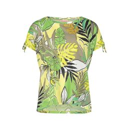 Betty Barclay Casual-Shirt mit Raffung in Green/Yellow | Gr.: 36