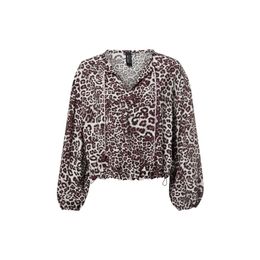 MARC CAIN SPORTS Blusenshirt in aubergine wei&szlig; - 0001 | Gr.: 38
