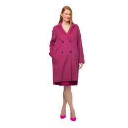 Ulla Popken Wollmantel in orientpink | Gr.: 54-56