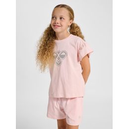 Hummel T-Shirt Hmljr Ruffle M&auml;dchen in PALE LILAC | Gr.: 58-63