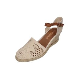 VERBENAS Sandaletten MALENA Crochet Lino in natur | Gr.: 39