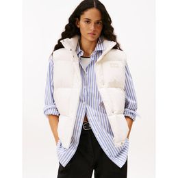 Tommy Jeans Damen Steppweste &raquo;TJW ALASKA GRID DOWN VEST&laquo; wei&szlig; M (38)