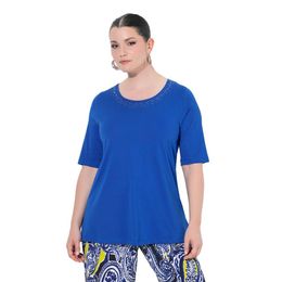 Ulla Popken Shirt in kobaltblau | Gr.: 54-56