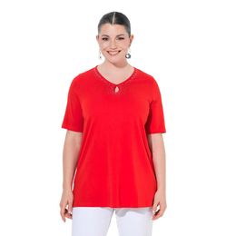 Ulla Popken Shirt in paprikarot | Gr.: 54-56