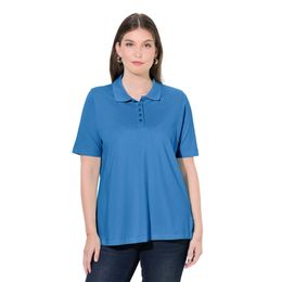 Ulla Popken Poloshirt in kornblume | Gr.: 66-68
