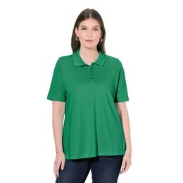 Ulla Popken Poloshirt in smaragdgr&uuml;n | Gr.: 66-68
