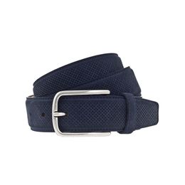 Vanzetti G&uuml;rtel Leder in navy | Gr.: 100 cm