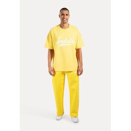 Smilodox T-Shirt Lorik in Gelb | Gr.: 3XL