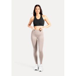 Smilodox Leggings Alira Scrunch in Taupe | Gr.: XS