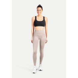 Smilodox Leggings Trixy Scrunch in Taupe | Gr.: M