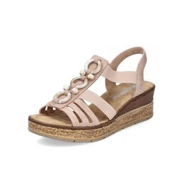 Rieker Keilsandalette in Beige | Gr.: 38