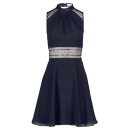 Vera Mont Cocktailkleid mit Spitzeneinsatz in Night Sky | Gr.: 40
