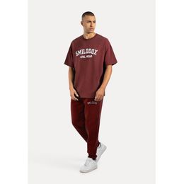 Smilodox T-Shirt Kayson in Bordeaux | Gr.: S