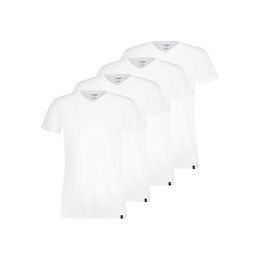 Puma 4er Pack V-Neck T-Shirts in Wei&szlig; | Gr.: L
