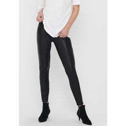 Only Damen Only Lederimitathose &raquo;ONLCOOL COATED LEGGING NOOS JRS&laquo; schwarz L (40), N-Gr