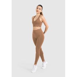 Smilodox Leggings Seamless Amaze Pro in Hellbraun | Gr.: M