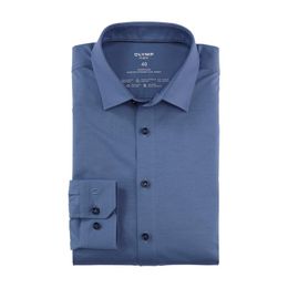 OLYMP Herren OLYMP Businesshemd &raquo;No. Six 24/Seven super slim&laquo; in bequemer Jersey-Qualit&auml;t blau 36, N-Gr