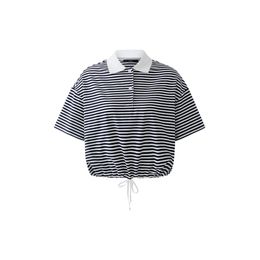 Oui Poloshirt in white blue | Gr.: 38