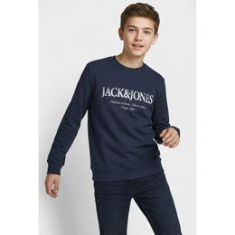 Jack & Jones Jack & Jones Junior Herren Sweatshirt &raquo;JJDEVIN DAYTONA PRINT SWEAT CREW N JNR&laquo;, mit Logoprint 140