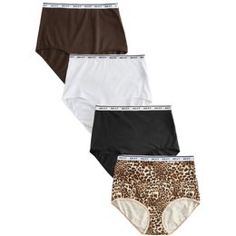 next Slip Damen Gr&ouml;&szlig;e XL braun / dunkelbraun / schwarz / wei&szlig;