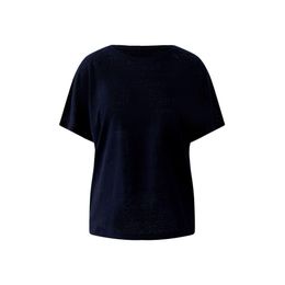 Oui Leinen T-Shirt in darkblue | Gr.: 40