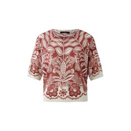Oui Pullover in red white | Gr.: 40