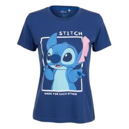 Lilo and Stitch T-Shirt Disney Lilo & Stitch in Dunkelblau | Gr.: M