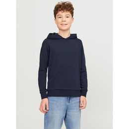 Jack & Jones Jack & Jones Junior Jungen Kapuzensweatshirt &raquo;JJEBRADLEY SWEAT HOOD NOOS JNR&laquo; blau 176