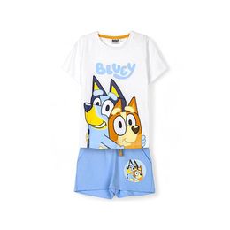 Cerda 2tlg.Outfit T-Shirt & Shorts Bluey & Bingo in Wei&szlig; | Gr.: 110