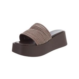 Ital-Design Sandale & Sandalette in Braun und Bronze | Gr.: 40