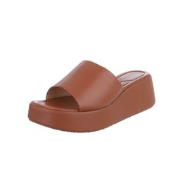 Ital-Design Sandale & Sandalette in Camel | Gr.: 41