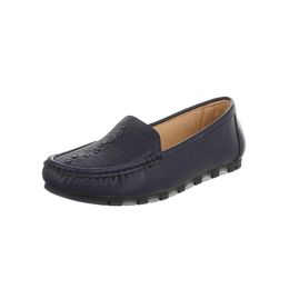 Ital-Design Halbschuh in Dunkelblau | Gr.: 38