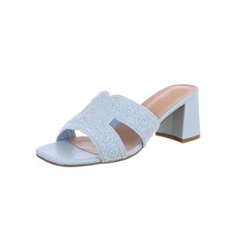 Ital-Design High-Heel Sandalette in Hellblau | Gr.: 37