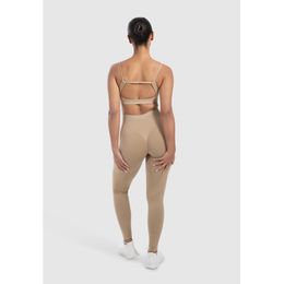 Smilodox Leggings Alira Scrunch in Hellbraun | Gr.: M