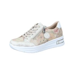 Rieker Schn&uuml;rschuhe in beige-gold/beige-multi/weiss | Gr.: 40